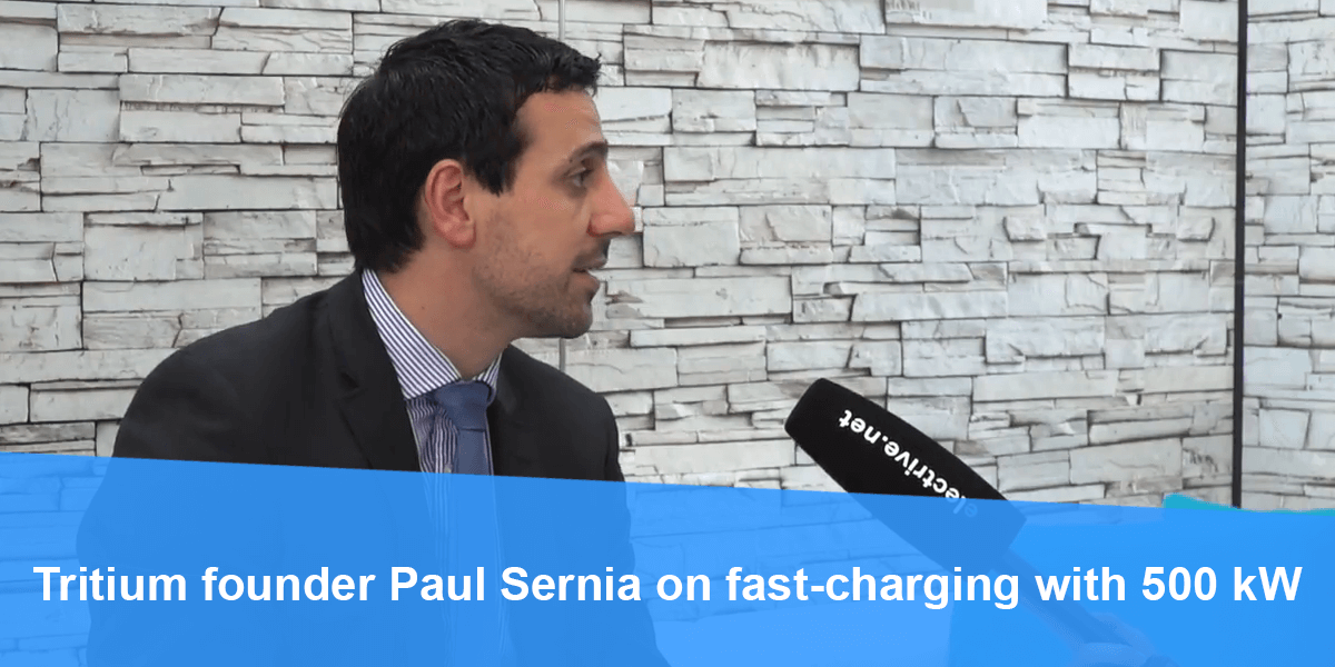 Tritium founder Paul Sernia on fast-charging with 500 kW - electrive.com