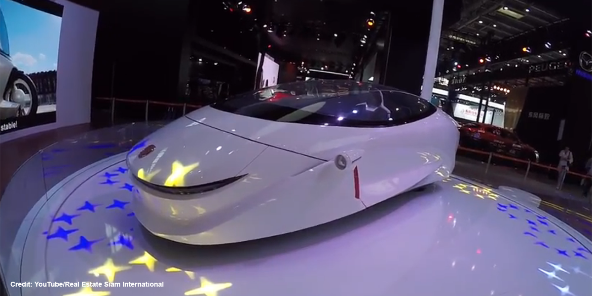 Prueba de un GyroCar eléctrico sobre dos ruedas en China - electrive.com