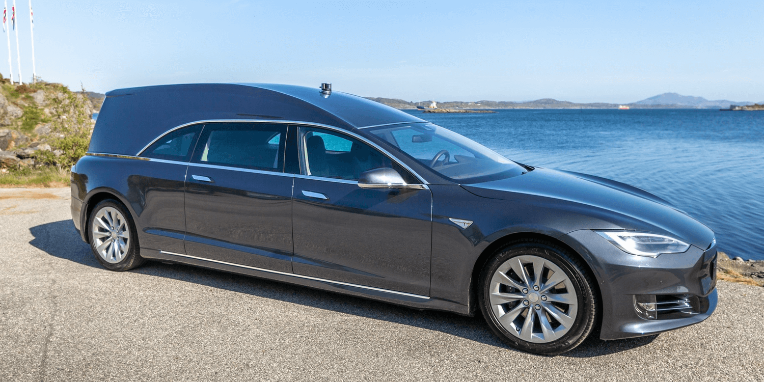 Tesla hearse conversion enters real-life operations in the UK ...