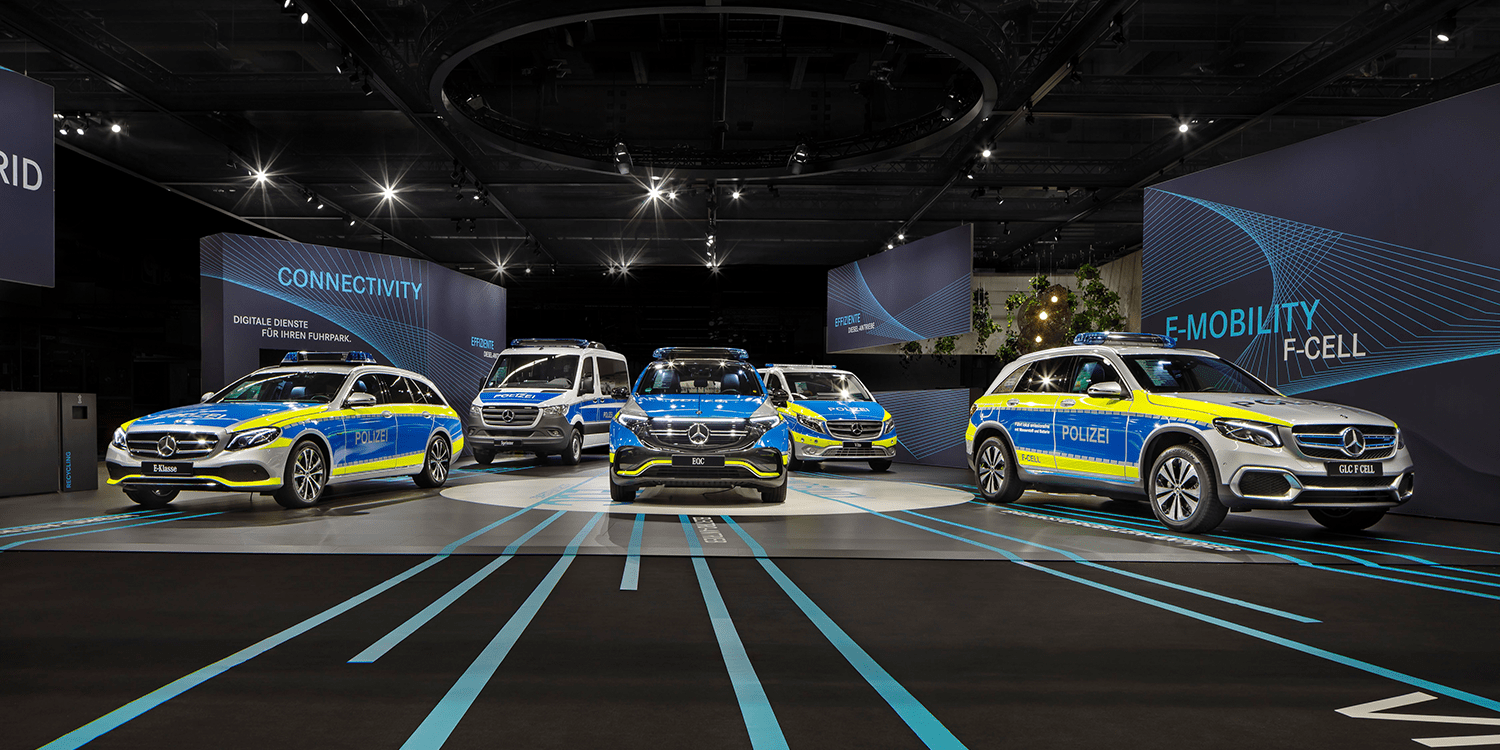 Mercedes low and zero-emissions in police design - electrive.com