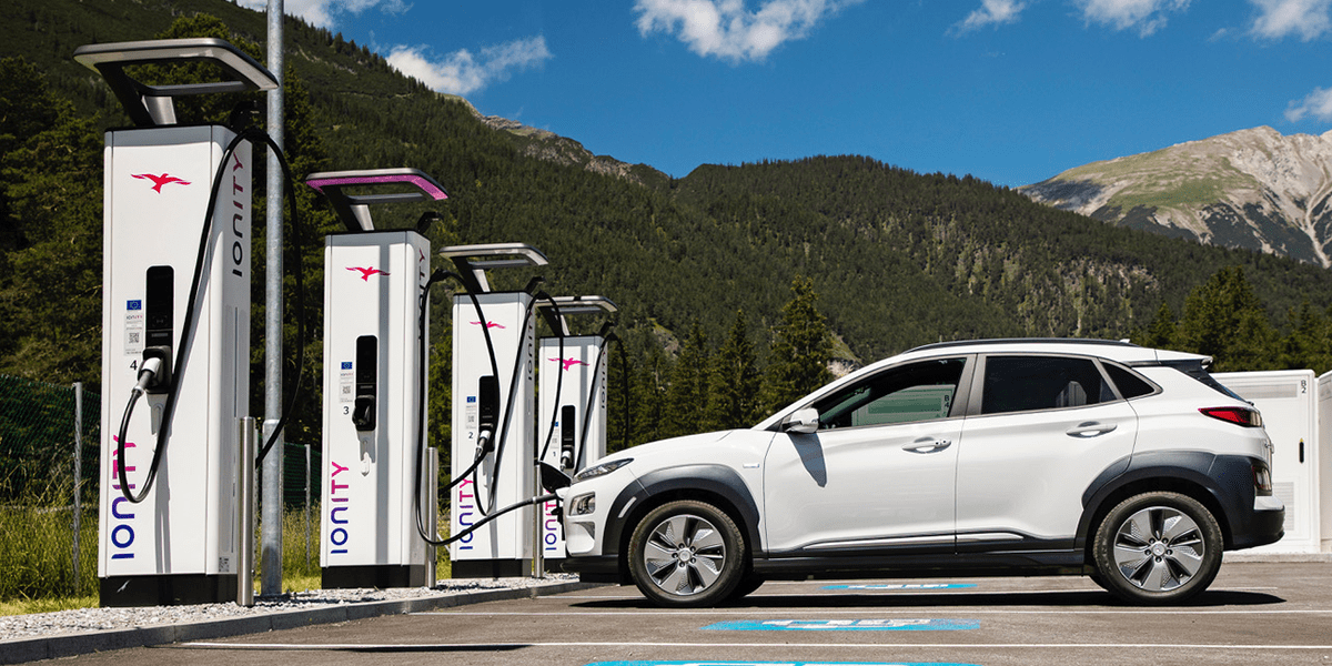 Hyundai kona charging station store