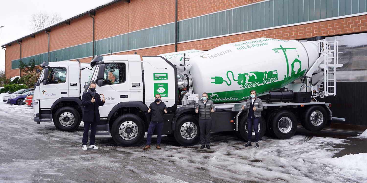 Futuricum delivers 3 concrete mixer e-trucks to Holcim - electrive.com