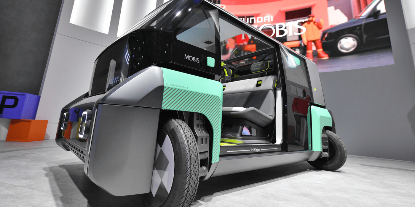 Hyundai Mobis presents corner module for skateboard platforms electrive
