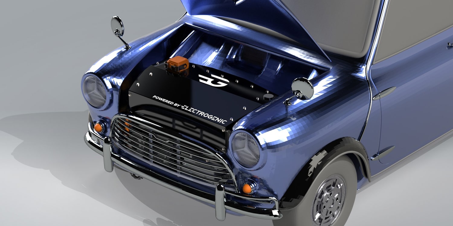 Electrogenic presents electric conversion kit for the Mini - electrive.com