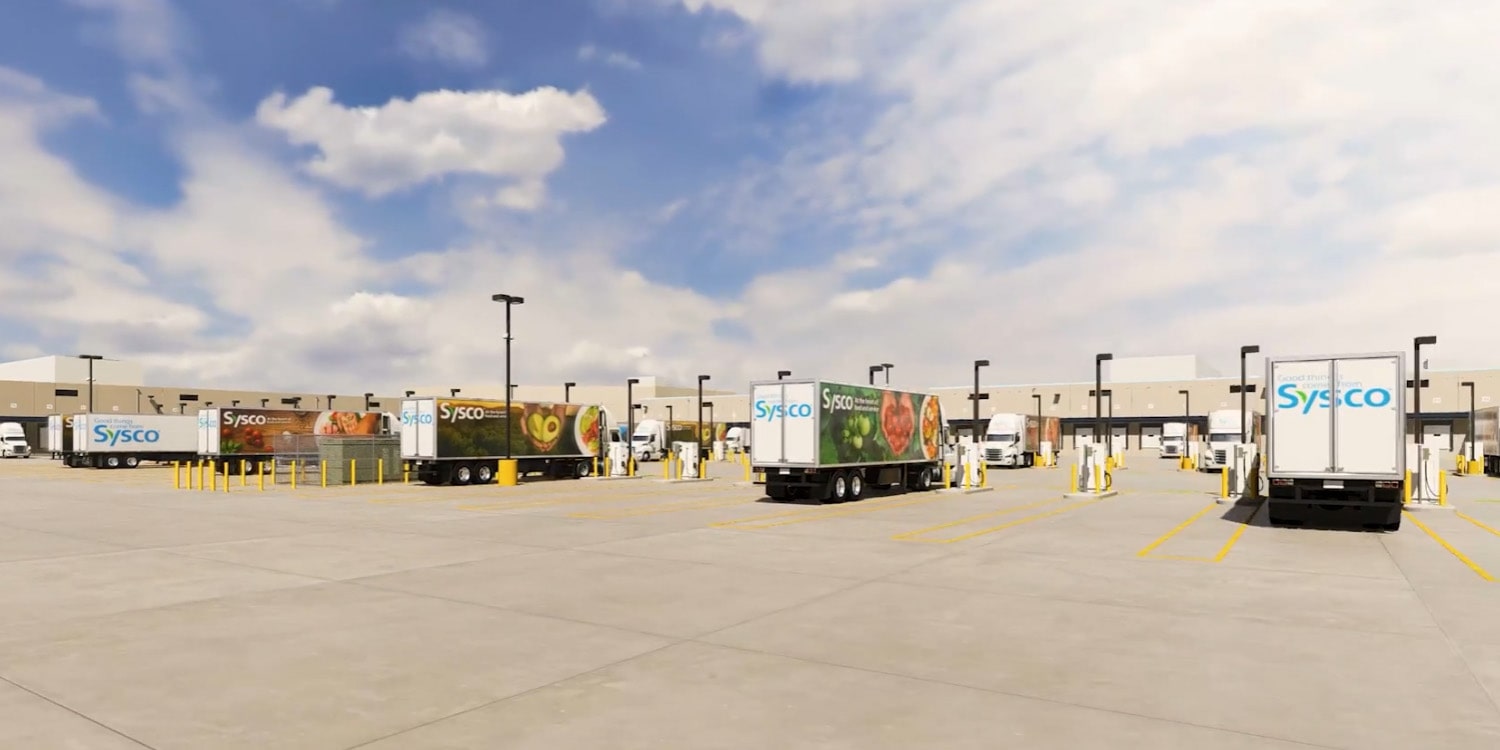 Sysco delivers visionary truck charging hub at Riverside, CA ...