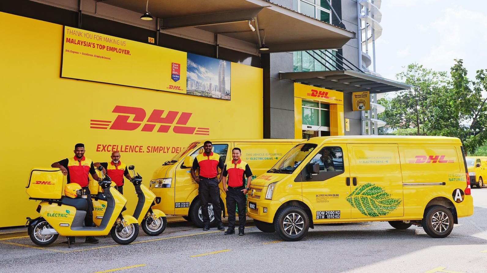 DHL Express Malaysia increases EV share with local vehicles - electrive.com
