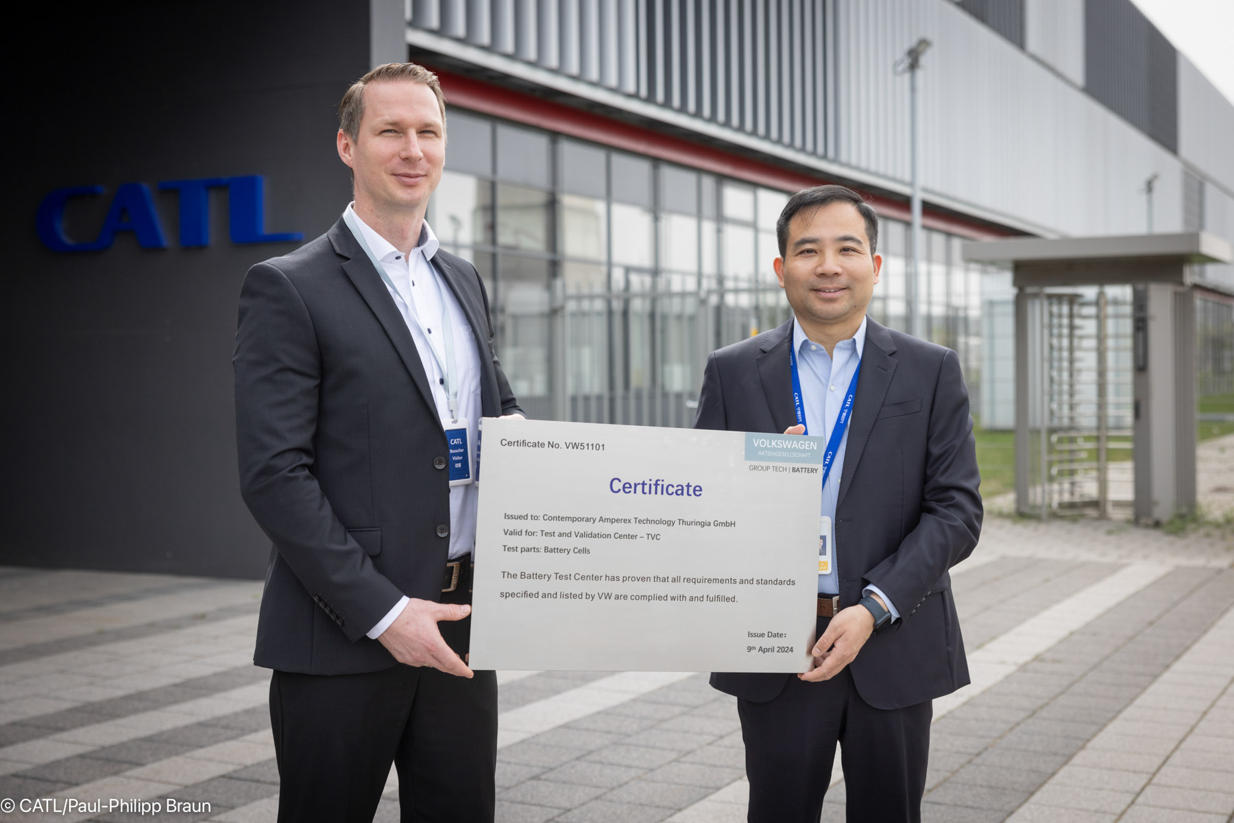 VW certifies CATL battery test centre in Erfurt - electrive.com