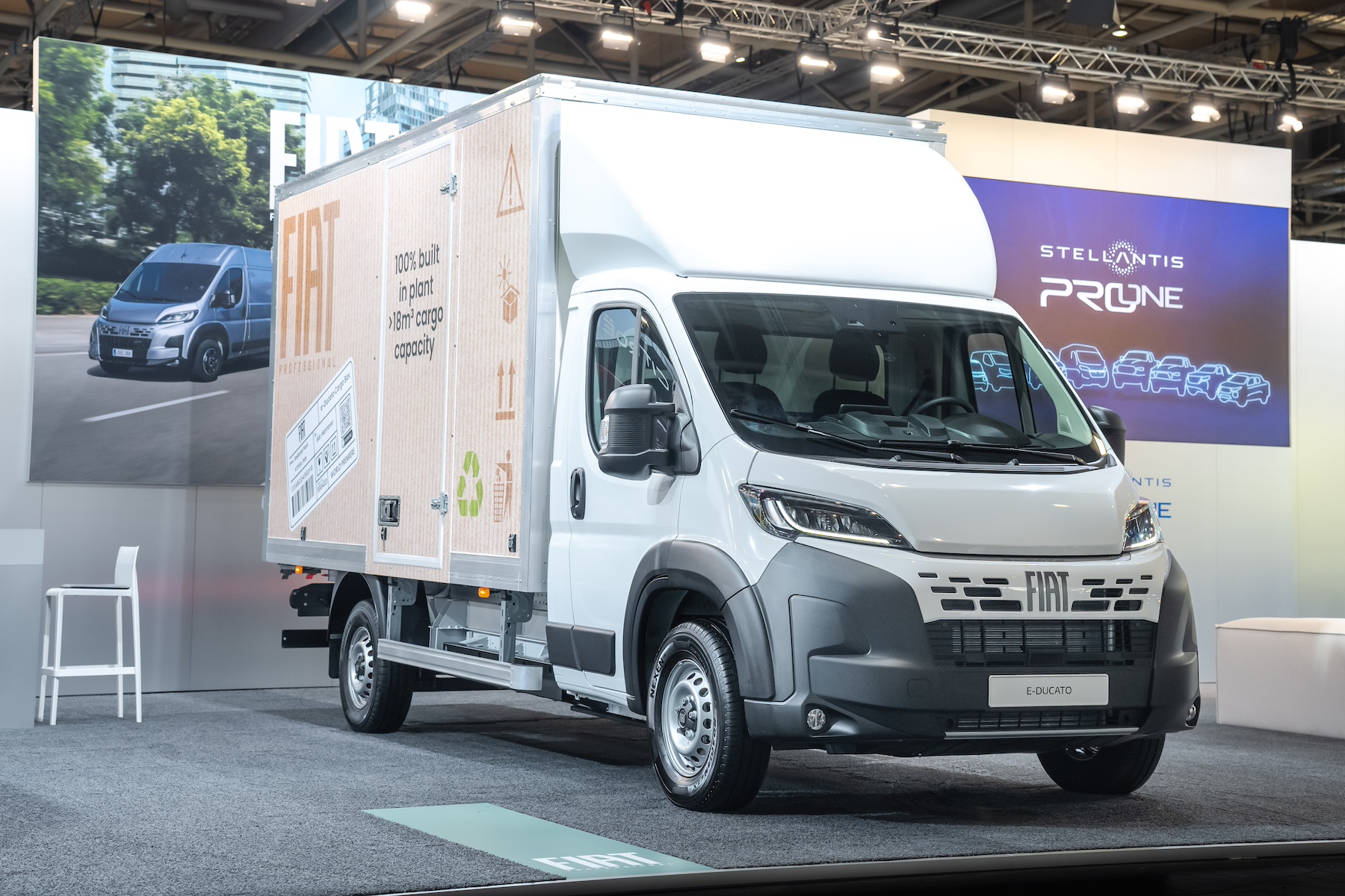Fiat presents the E Ducato Cargo Box electrive