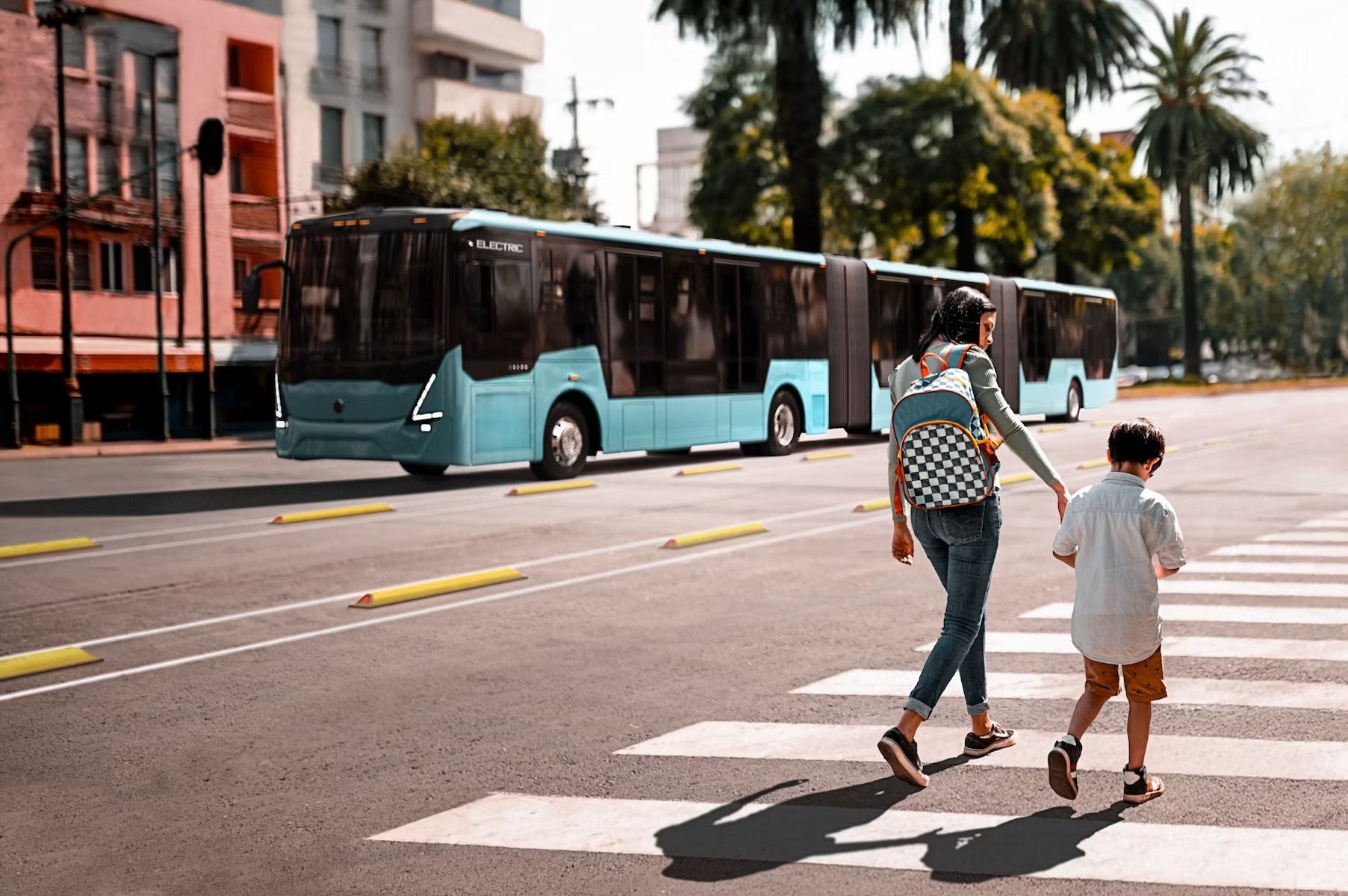Volvo Buses lanza un nuevo autobús articulado eléctrico en México ...